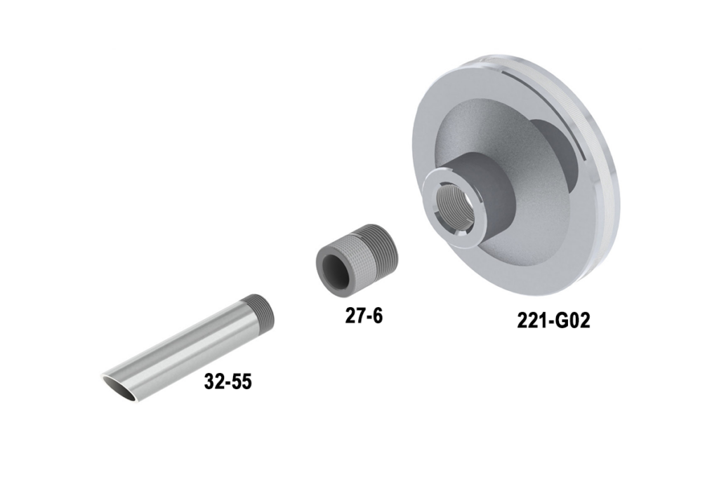 Reducer for Standard Metal Nozzles to Jumbo Caps 7/8 Inch-20 Thread to ...