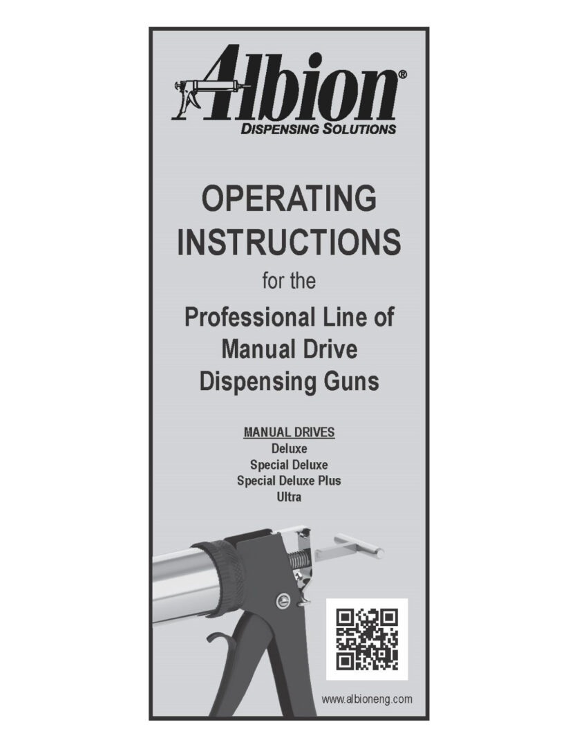 Albion Manuals and Schematics | Professional Dispensing Guns